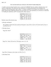 Practice Exam 1 Review - Social Choice Mathematics | MGF 1107 - Docsity