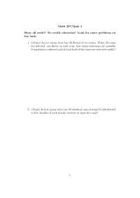 Quiz #4 Unsolved Questions- Discrete Mathematics | MATH 387 - Docsity