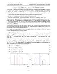 Introduction to Signals and Systems - Study Guide | EEL 3135 - Docsity