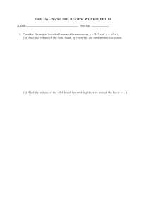 Review Worksheet 14 - Calculus 1 | MATH 155 - Docsity