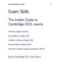 Guide to Cambridge - Guia para o exame Cambridge - Docsity