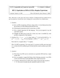 Equivalence of DFAs and NFAs | Assignments Computer Science | Docsity