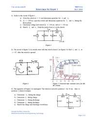 8 Problems on Introduction to Circuit Analysis II - Exam 1 | TEET 3145 ...