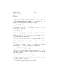 Questions with Answer - Quiz 11 - Calculus | MATH 1B - Docsity