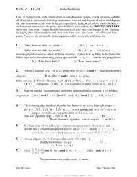 Model Solutions for Practice Exam - Discrete Mathematics | MATH 055 ...
