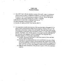 Principle of Chemical Engineering - Practice Problems | CHEN 2100 - Docsity