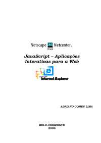 Apostila de Java Script - Apostila de Java Script - Docsity