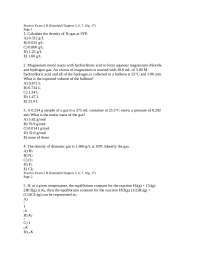 Practice Exam 2B | General Chemistry | CHEM 1310 - Docsity
