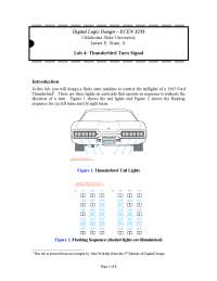 Thunderbird Turn Signal - Laboratory 4 | ECEN 3233 - Docsity