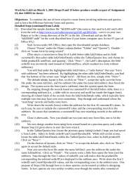 Lab 5 for Sample Database - Database Concepts | CGS 2545 - Docsity