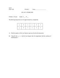 Exam 2 Review Problems - Engineering Analysis | EGN 3420 - Docsity