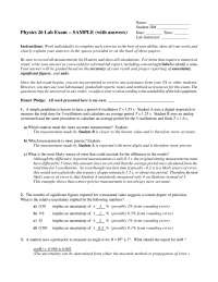 Mechanics - Lab Practice for Final | PHYS 116 - Docsity