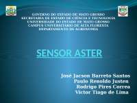 Apresentação do sensor aster - apresenta de fotointerpretação, sensor ...