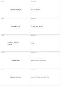 Flash Cards | ART-HIST 100 - Survey: Ancient-Medieval Art - Docsity