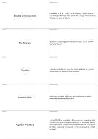 Final Exam flashcards | SOC 100 - General Sociology (GT-SS3) - Docsity