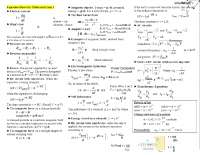 Equation Sheet for Midterm Exam 2 | Physics for Scientists and Engineers II | PHY 184 - Docsity