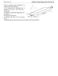 Practica 10 (Hooke y Lamé) - Ejercicios de Arquitectura - Docsity