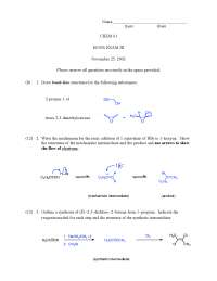 Exam III Questions with Answers - Introduction to Organic Chemistry I ...