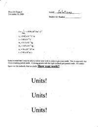 Exam 2 with Solution - physics 2 with Calculus | PHYS 232 - Docsity