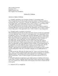 Principles of Microeconomics - Problem Set 2 with Solutions | ECON 2113 - Docsity