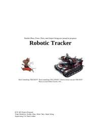 Robotic Tracker - Senior Design Project Lab | ECE 445 - Docsity