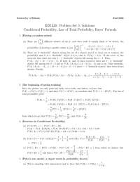Problem Set 5 Solutions - Probability with Engineering Applications | ECE 313 - Docsity