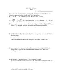 General Chemistry with Qualitative Analysis I - Exam 3 | CHM 1045C ...