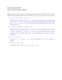 Practice Worksheet with Solutions - Calculus II | MATH 1132 - Docsity
