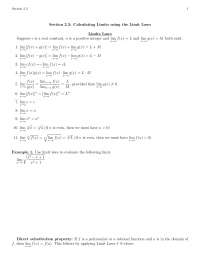 Calculating Limits Using the Limits Laws - Practice Problems | MATH ...