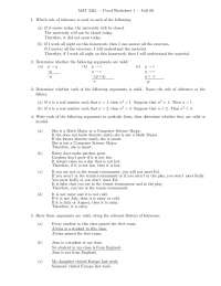 9 Questions for Assignment 1 - Elements of Discrete Mathematics | MAT ...