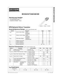 BC549 datasheet - Transistor - Docsity