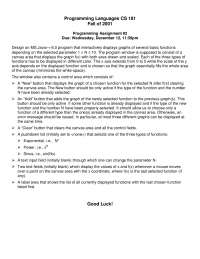 Programming Assignment 2 - Principles of Programming Languages | CS 181 - Docsity