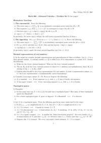 5 Questions on Advanced Calculus - Problem Set 5 | MATH 360 - Docsity