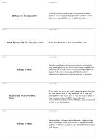 Exam 4 Notecards | PSYCH 221 - Introduction to Social Psychology - Docsity