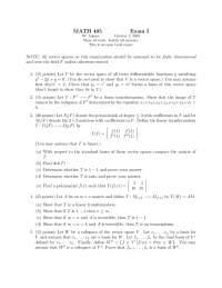 5 Questions Exam 1 - Linear Algebra | MATH 405 | Exams Linear Algebra ...