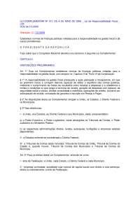 Lei de Responsabilidade Fiscal - Lei 101/2000 - Docsity