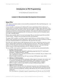 Introduction to PIC Programming - by David Meiklejohn, Gooligum ...