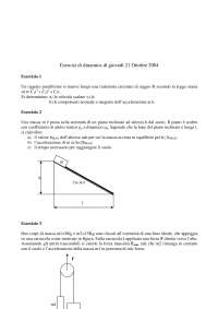 Esercizi di dinamica Parte 1 - Ingegneria Gestionale,Politecnico Di Milano - Docsity