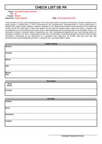 Check list ocra - ergonomia - Docsity