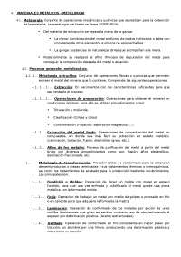 Resumen de Metales - Resúmenes de Ingeniería de Edificación - Docsity