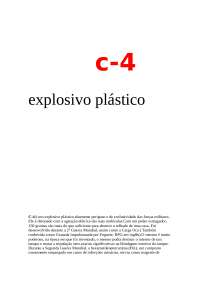 C-4 explosivo plástico - explosivo plástico - Docsity