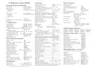 C reference card - C reference card - Docsity