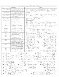 Theoretical Computer Science Cheat Sheet - Docsity