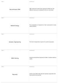 Ch. 20 Biotechnology | BIOL 212 - PRIN OF BIOLOGY II - Docsity