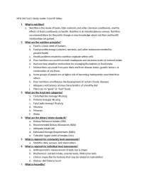 Test 1 Study Guide - Nutrition Throughout the Life Cycle | NTN 333 ...