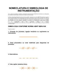Nomeclatura e simbologia de instrumentação - NOMECLATURA E SIMBOLOGIA ...