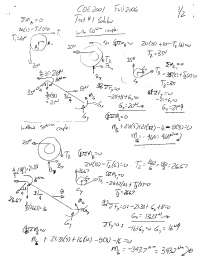 Statics Test 1 Solution - Practice Quiz | COE 2001 - Docsity