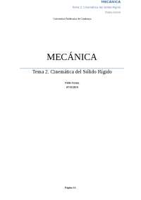 MECÁNICA Tema 2. Cinemática del Sólido Rígido - Apuntes de Mecánica ...