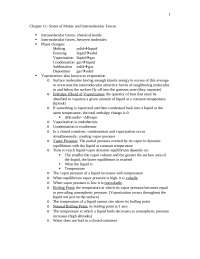 States of Matter and Intermolecular Forces - Notes | 160 161 - Docsity