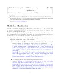 Pattern Recognition and Machine Learning - Machine Learning | CS 446 - Docsity
